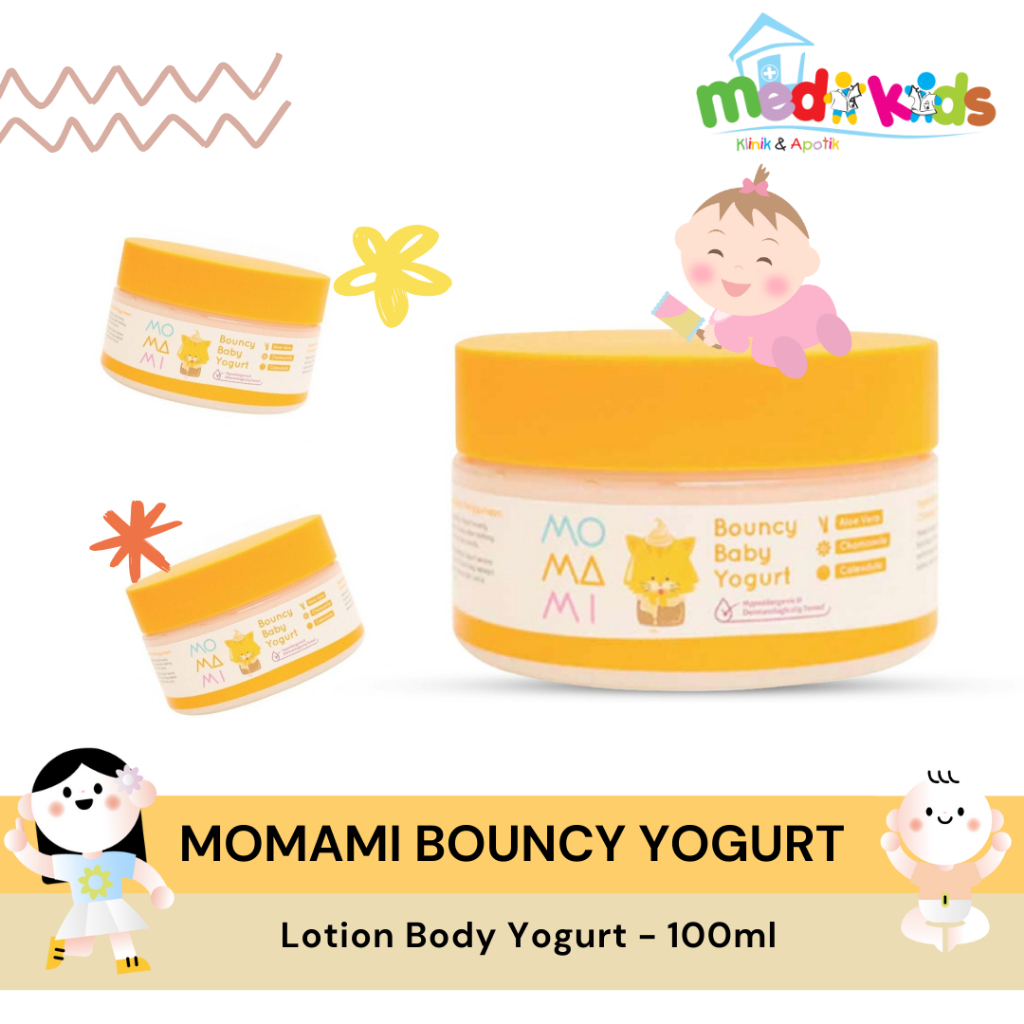 Jual Momami Bouncy Baby Yogurt Body 100 ml - Krim Pelembab Bayi Momami ...
