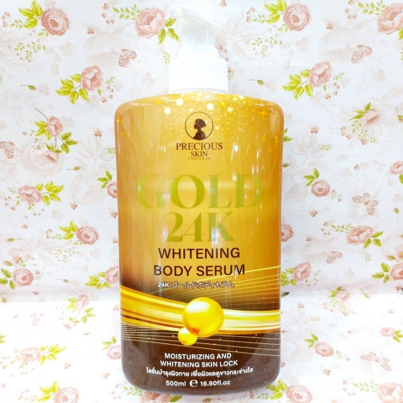 Jual Precious Skin Gold 24K Whitening Body Serum 500ml | Shopee Indonesia