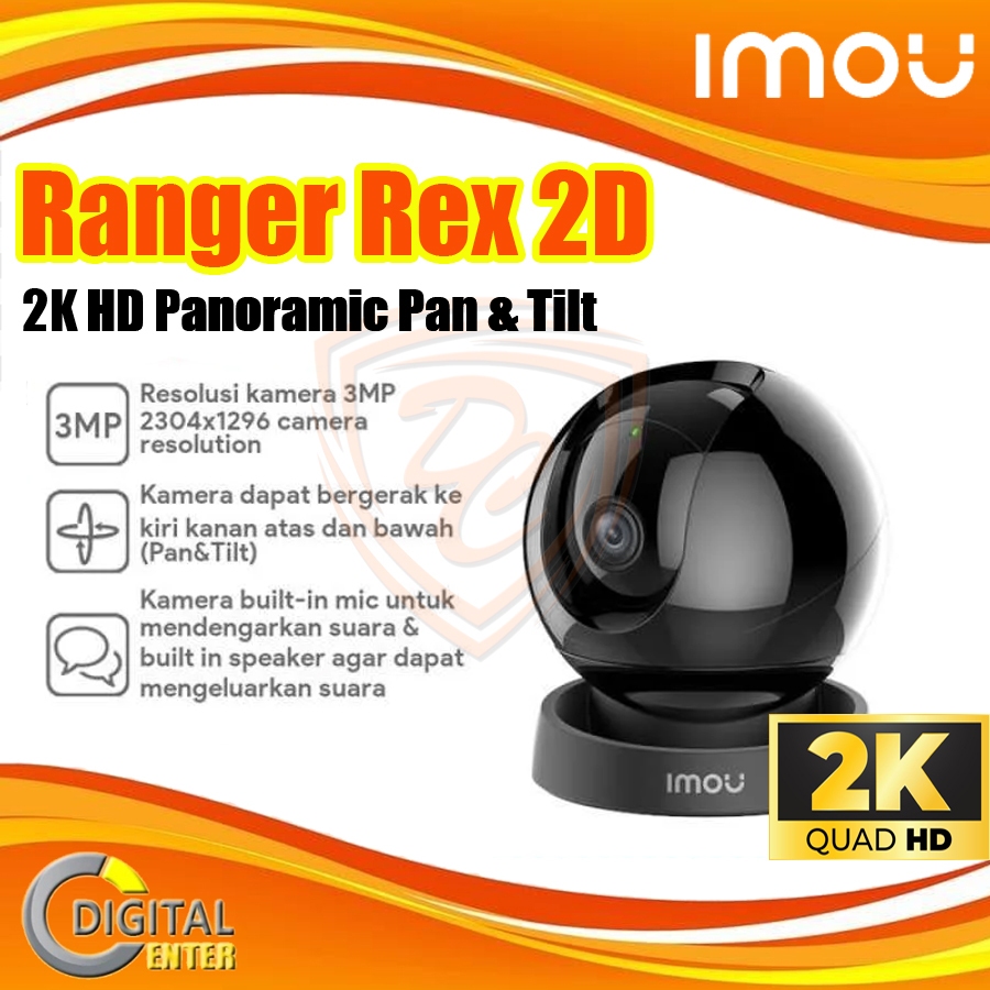Jual Imou Ranger Rex 2D 3MP Panoramic Pan & Tilt Personalized ...