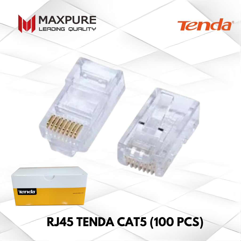 Jual Connector Lan RJ45 Tenda Konektor Penghubung Ethernet Kabel UTP ...