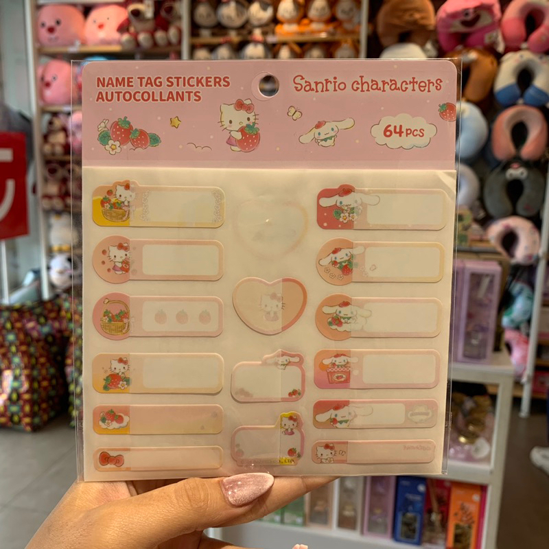 Jual MINIS0 Sanrio Characters Strawberry Collection Name Tag Stickers ...