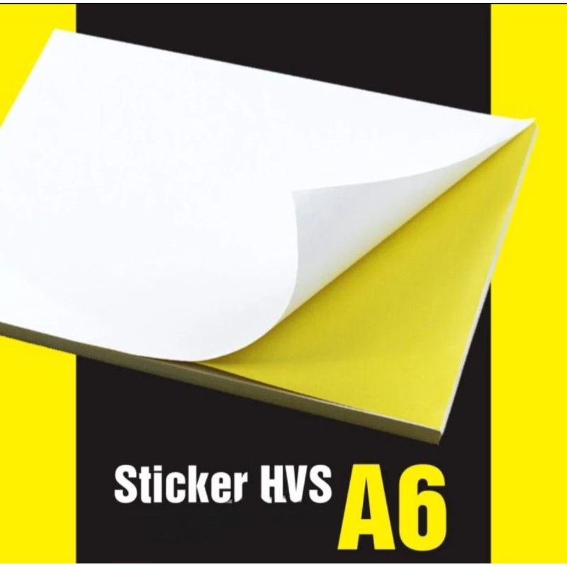 Jual Kertas Stiker HVS UK A6, ukuran : 15 x 10 CM | Shopee Indonesia
