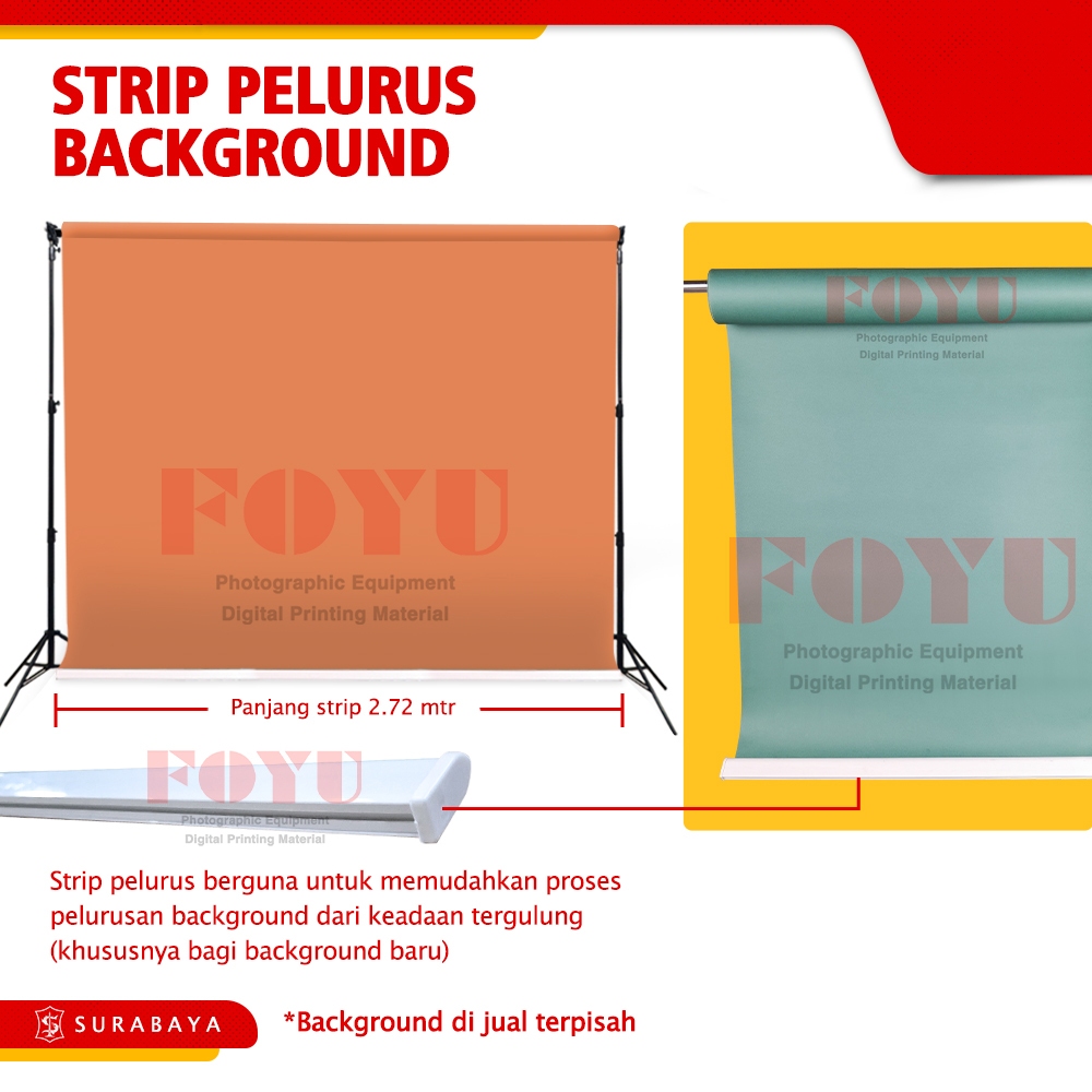Jual Strip Pelurus Background Backdrop Paper Kertas Ukuran Lebar 2,72 ...