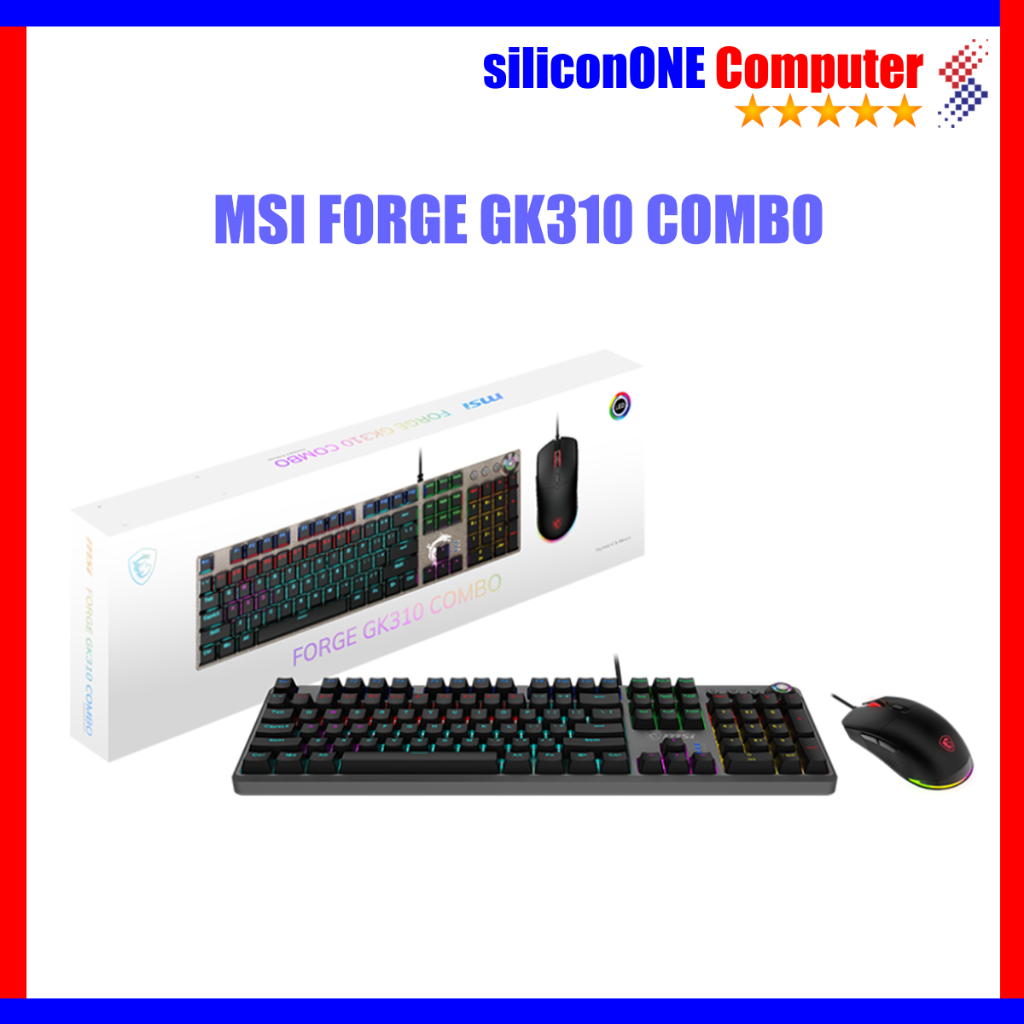 Jual MSI FORGE GK310 Combo Gaming Keyboard + Mouse | Shopee Indonesia