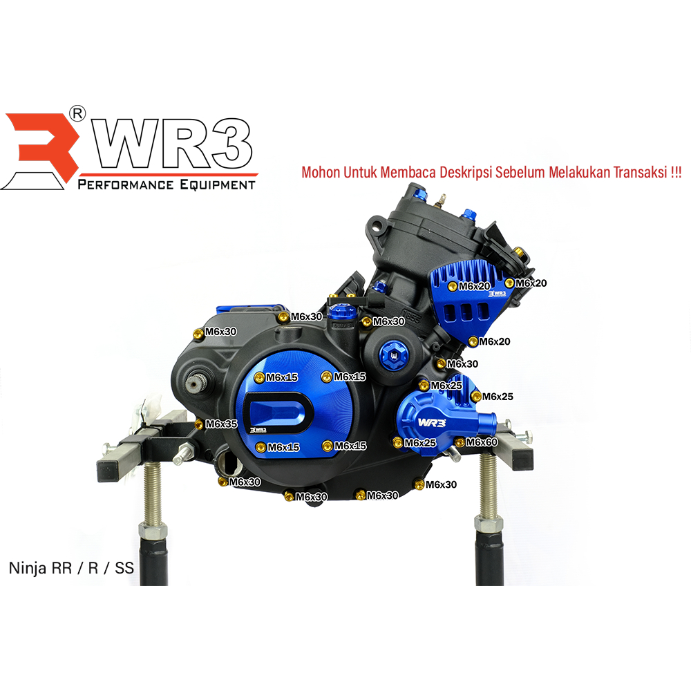 Jual Paketan Engine / Blok Mesin WR3 Cover Engine / Gear Depan / Kips ...