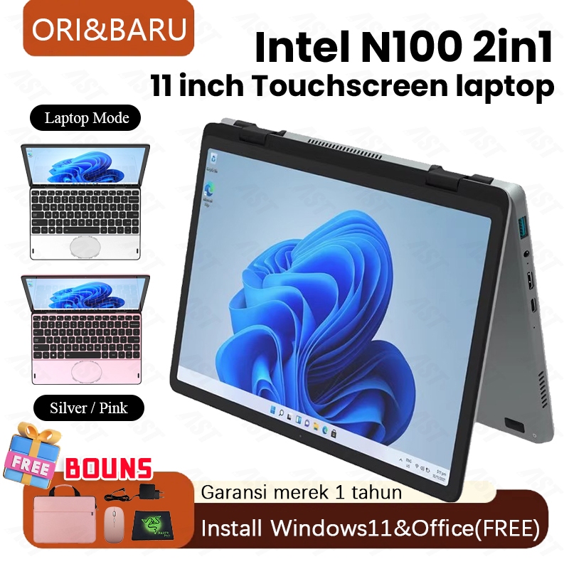 Jual CNAST Laptop touchscreen murah Mini Intel N100 Ram16+512GB SSD 11 ...