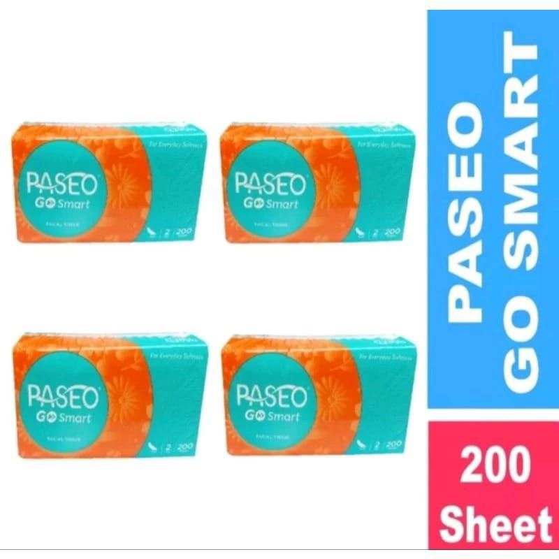 Jual Tissue paseo go smart 200 sheet 2 ply / 2 ply facial tissue wajah ...