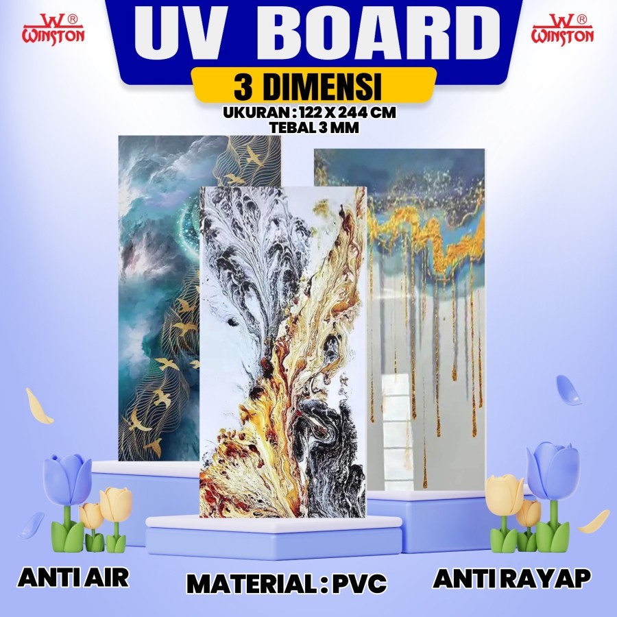 Jual PVC MARMER/UPVC BOARD MARBLE/UV BOARD MARMER 3DIMENSI, UNTUK ...
