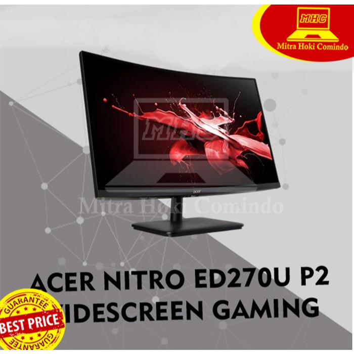Jual LED MONITOR GAMING ACER 27 INCH NITRO ED270U P2 27"/Curved/QHD/VA ...