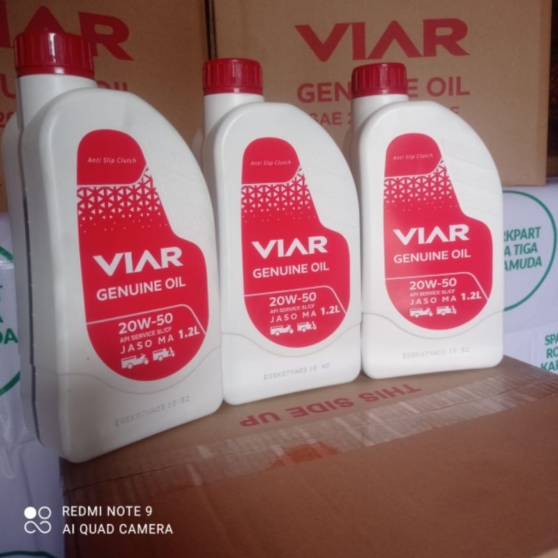Jual *Viar Genuine Oil Oli Viar 0.8 liter / 1 liter / 1.2 liter New ...