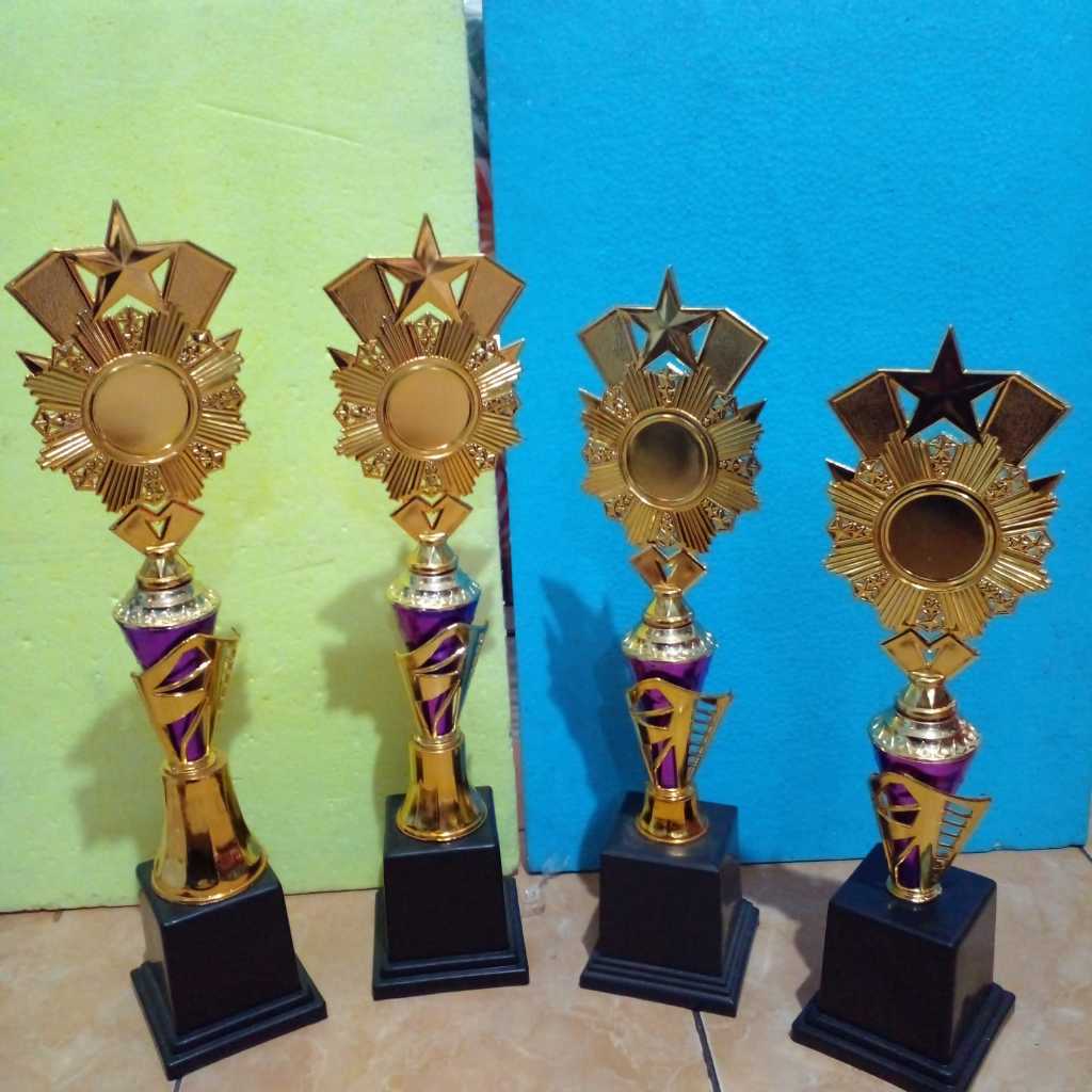 Jual Piala Lomba Juara 1 2 3 4 (N0.01 BODY UNGU RASER) "costum" FREE ...