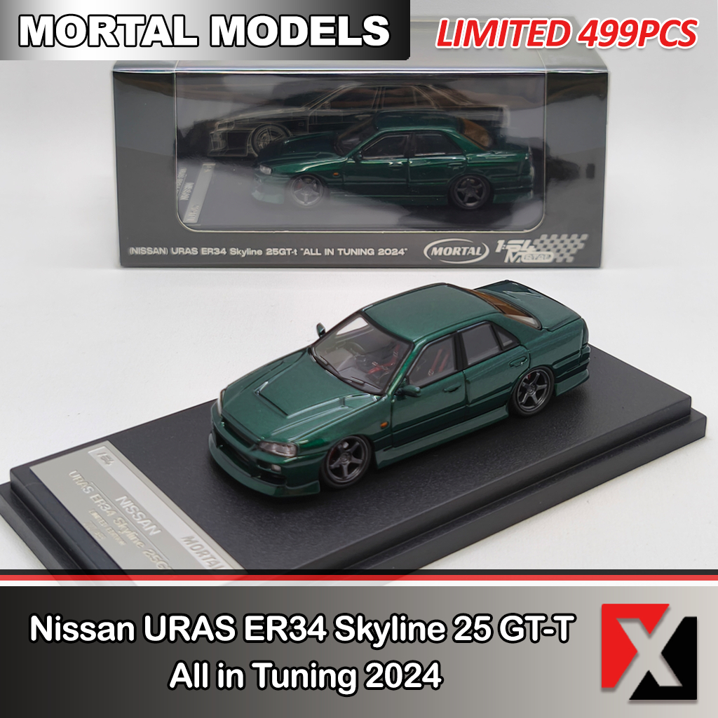 Jual MORTAL 1:64 Nissan URAS ER34 Skyline 25GT-T All in Tuning 2024 ...