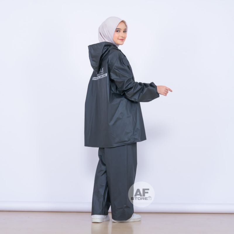 Jual AKULA Jas Hujan Raincoat Pria Wanita Dewasa Terbaik Bahan PVC Anti Rembes | Shopee Indonesia