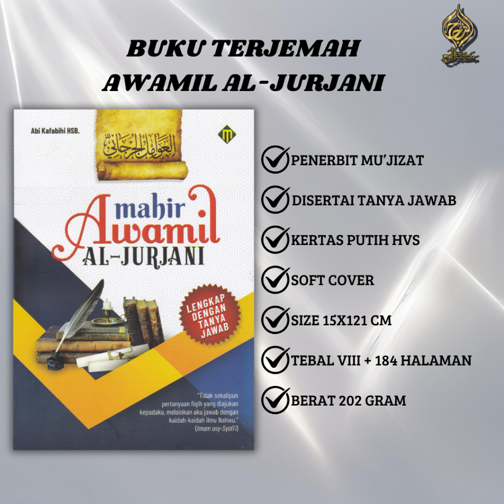 Jual buku terjemah kitab awamil jurjani / awamil al jurjani , mu'jizat ...