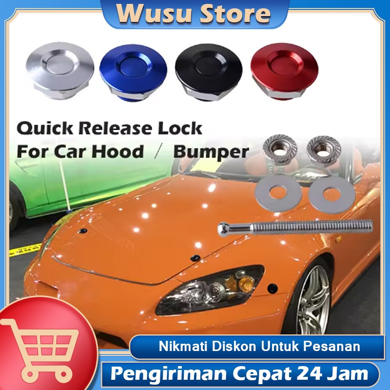 Jual 30mm Tombol Tekan Push Button Quick Release Kunci kap mesin mini ...