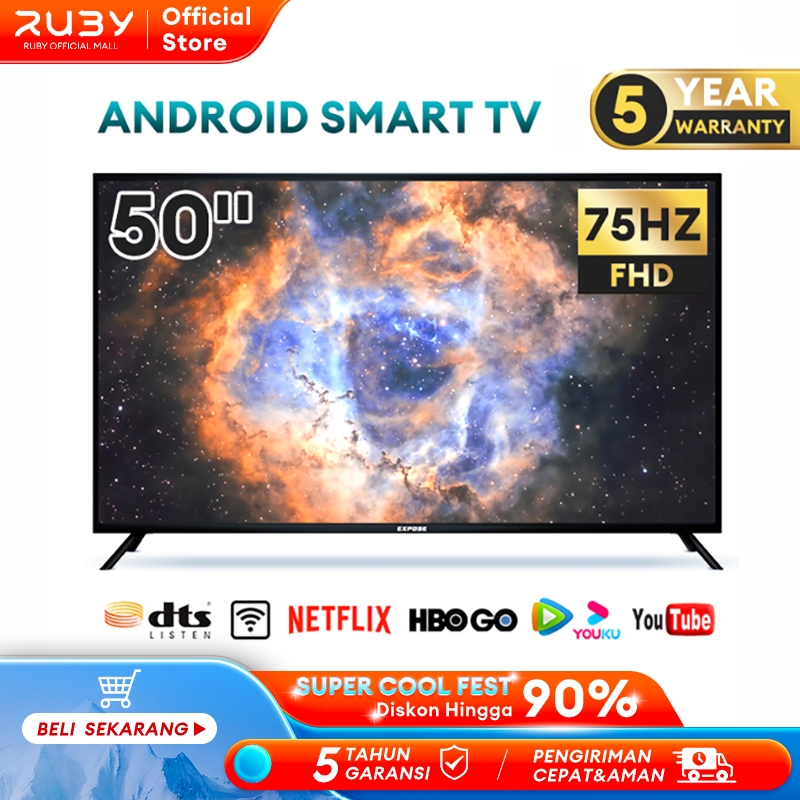 Jual TV Smart 50 inch TV Android 43 inch Smart TV 32 inch WIFI/Netflix ...