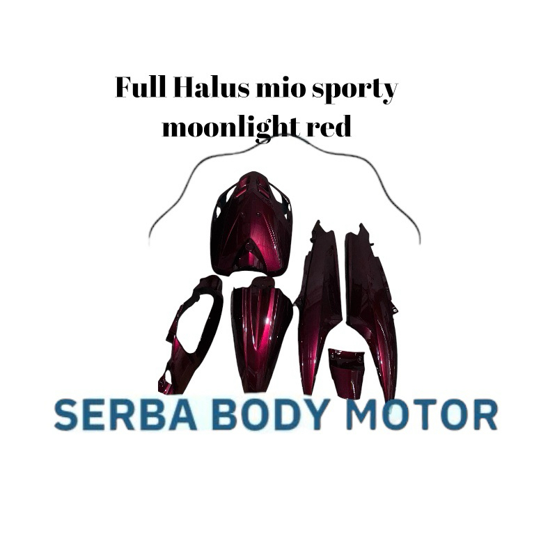 Jual Full Body Halus Yamaha Mio sporty Warna moonlight red | Shopee ...