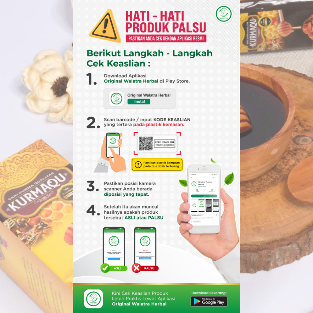 Jual Brosur Cek Keaslian Produk Kurmaqu + Kupon Undian Hadiah | Shopee ...