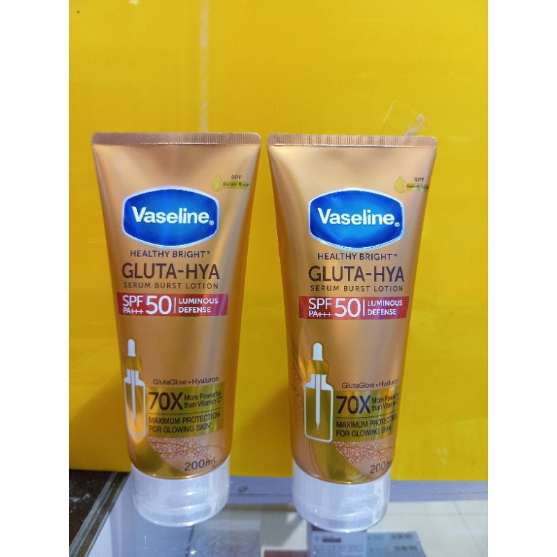 Jual vaseline gluta hya spf 50 Luminous defense | Shopee Indonesia