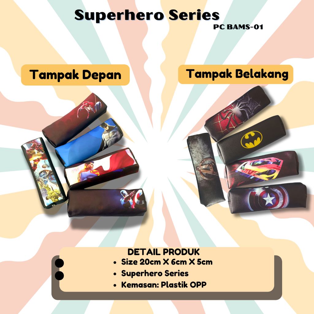 Jual TCW Tempat pensil tepak boy case Super Hero Series Batman Superman ...