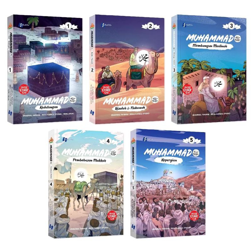 Jual READY PAKET BOX KOMIK NABI MUHAMMAD SERI 1 2 3 4 5 | Shopee Indonesia