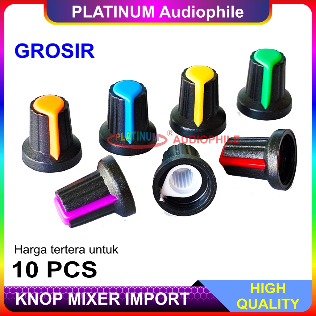 Jual Knob Mixer 100pcs Knop Potensio Potensiometer Putar Plastik Import Kualitas Bagus | Shopee ...