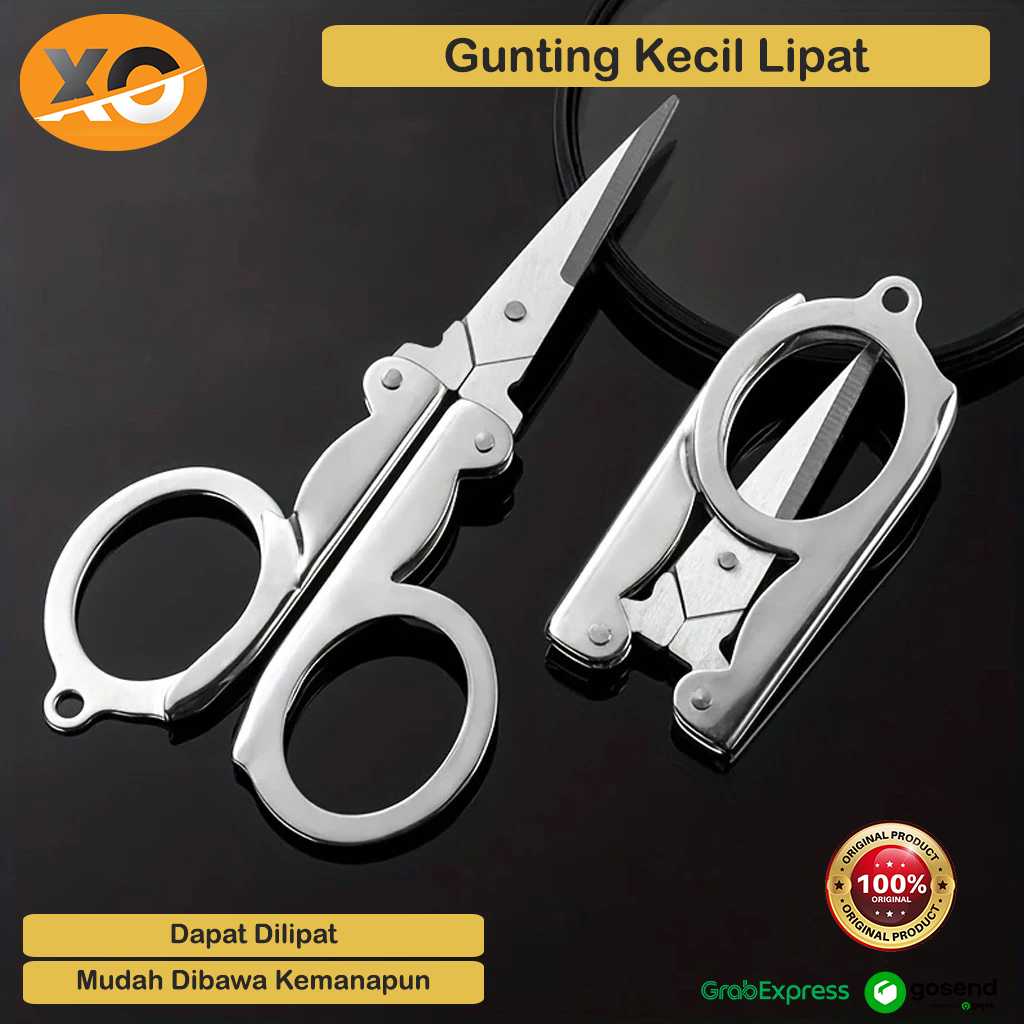 Jual Gunting Lipat Kecil Travel Stainless Steel Gunting Lipat Mini ...