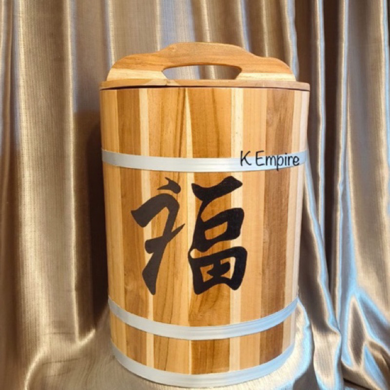 Jual Tong Beras Bucket Rice Barrel Kayu | Shopee Indonesia