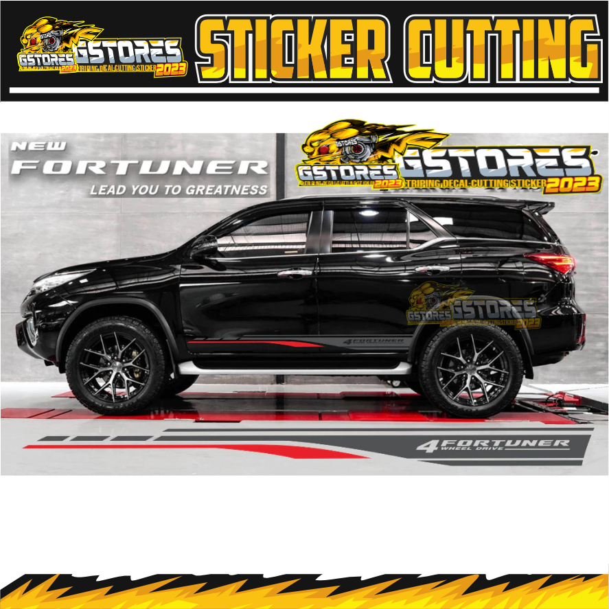 Jual StiCker list body MOBIL Fortuner cutting stiker fortuner | Shopee ...