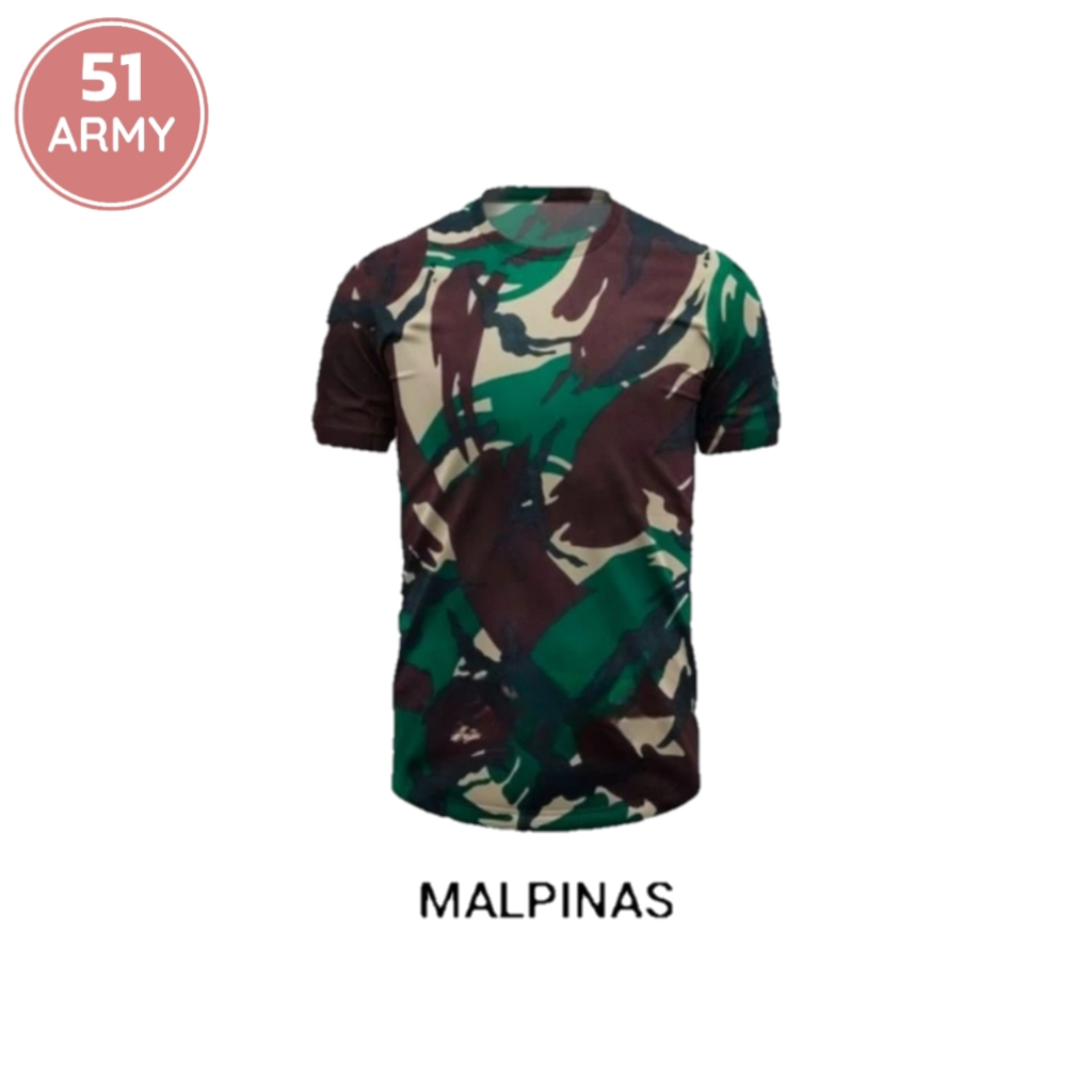 Jual KAOS LORENG TNI DRYFIT LENGAN PENDEK BAJU TNI AD ARMY TERMURAH ...