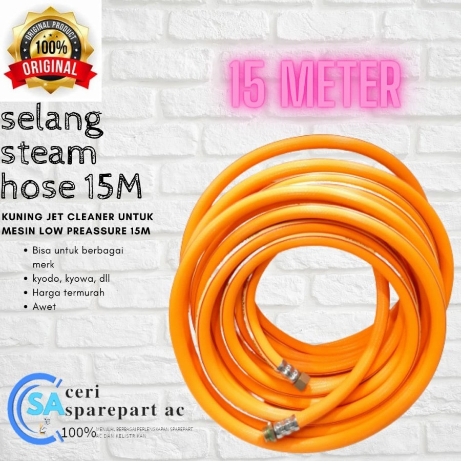 Jual Selang Mesin steam - Selang Kuning Jet cleaner 15 Meter low ...