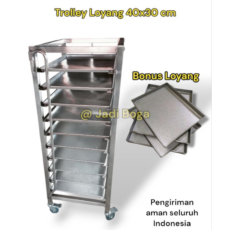 Jual Trolley Loyang Bakery | Trolley Baking Tray | Trolley Tray | Troly ...