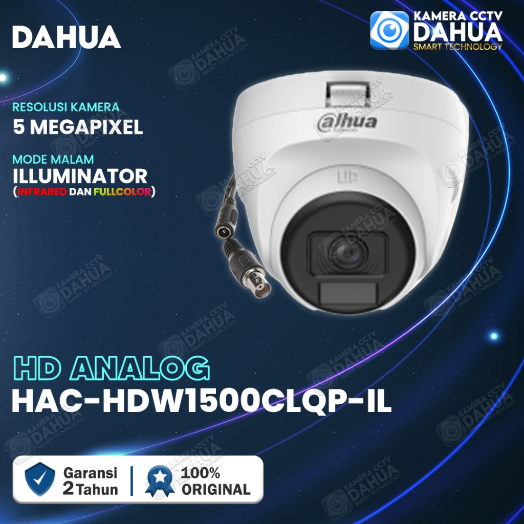 Jual CAMERA CCTV DAHUA 5MP 3K DUAL LIGHT HDCVI KAMERA INDOOR | Shopee ...