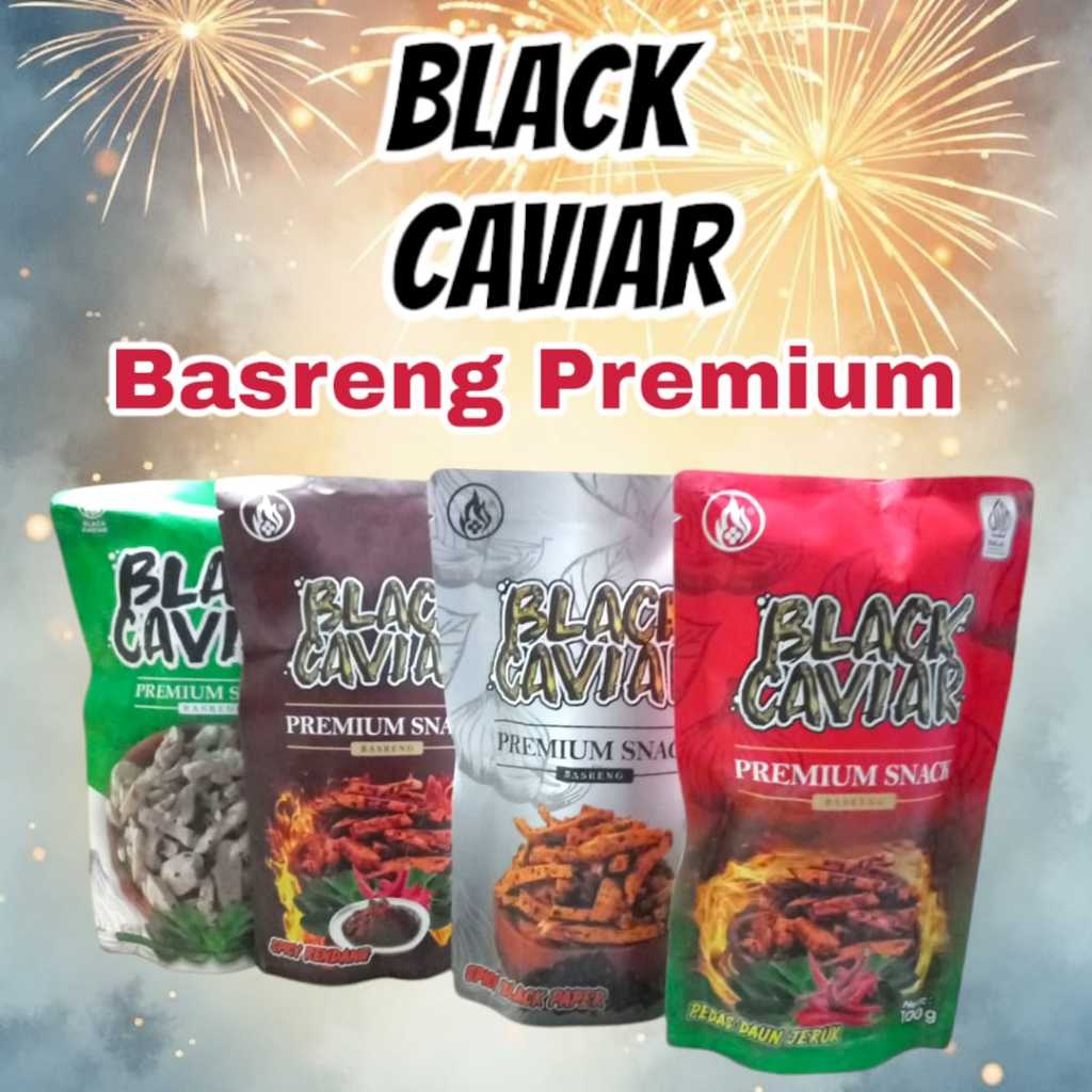 Jual Basreng Premium Black Caviar Snack Baso Goreng Rasa Original Pedas ...