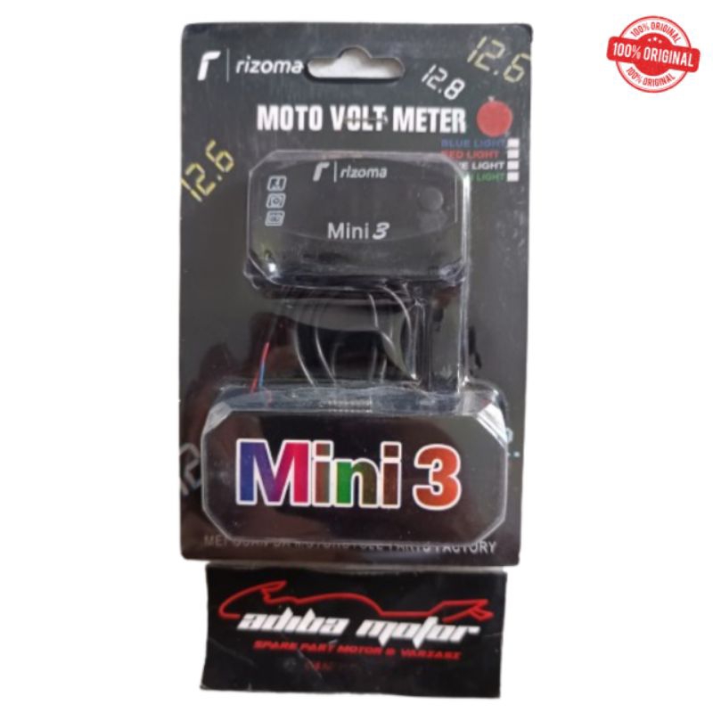 Jual volt meter Aki Digital rizoma mini3 | Shopee Indonesia