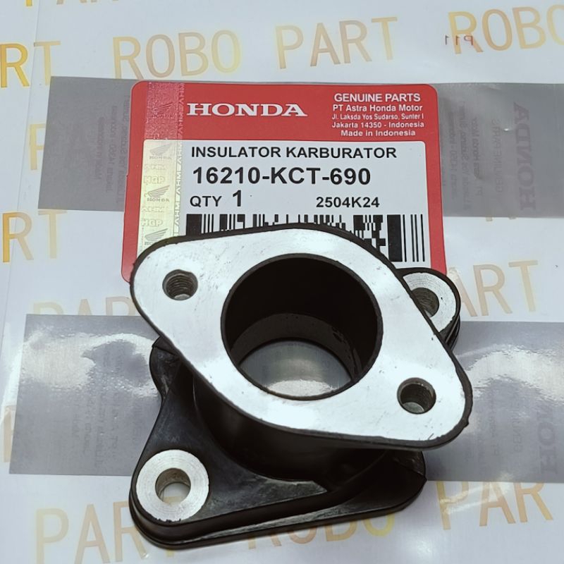 Jual 16210- KCT-690 INSULATOR CARBURATOR MANIPOL MANIPUL INTAKE GL MAX MEGA PRO LAMA | Shopee ...