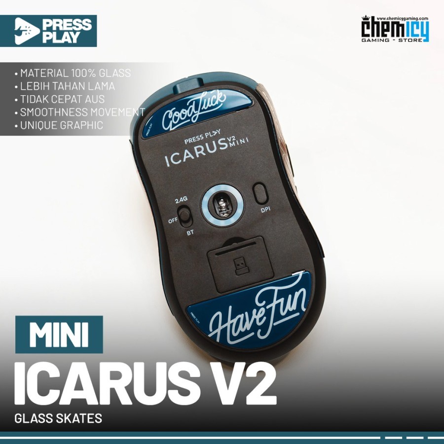 Jual Press Play Glass Skates for Icarus V2 Mini Gaming Mouse | Shopee ...
