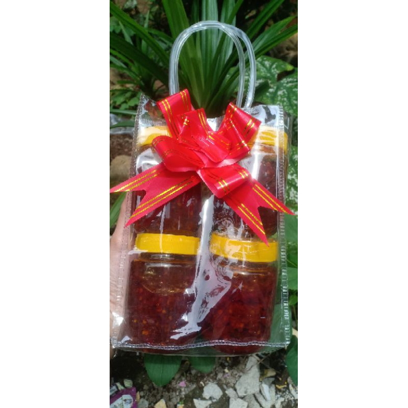 Jual Paket hampers 4 botol sambal cumi 100ml (400ml) | Shopee Indonesia