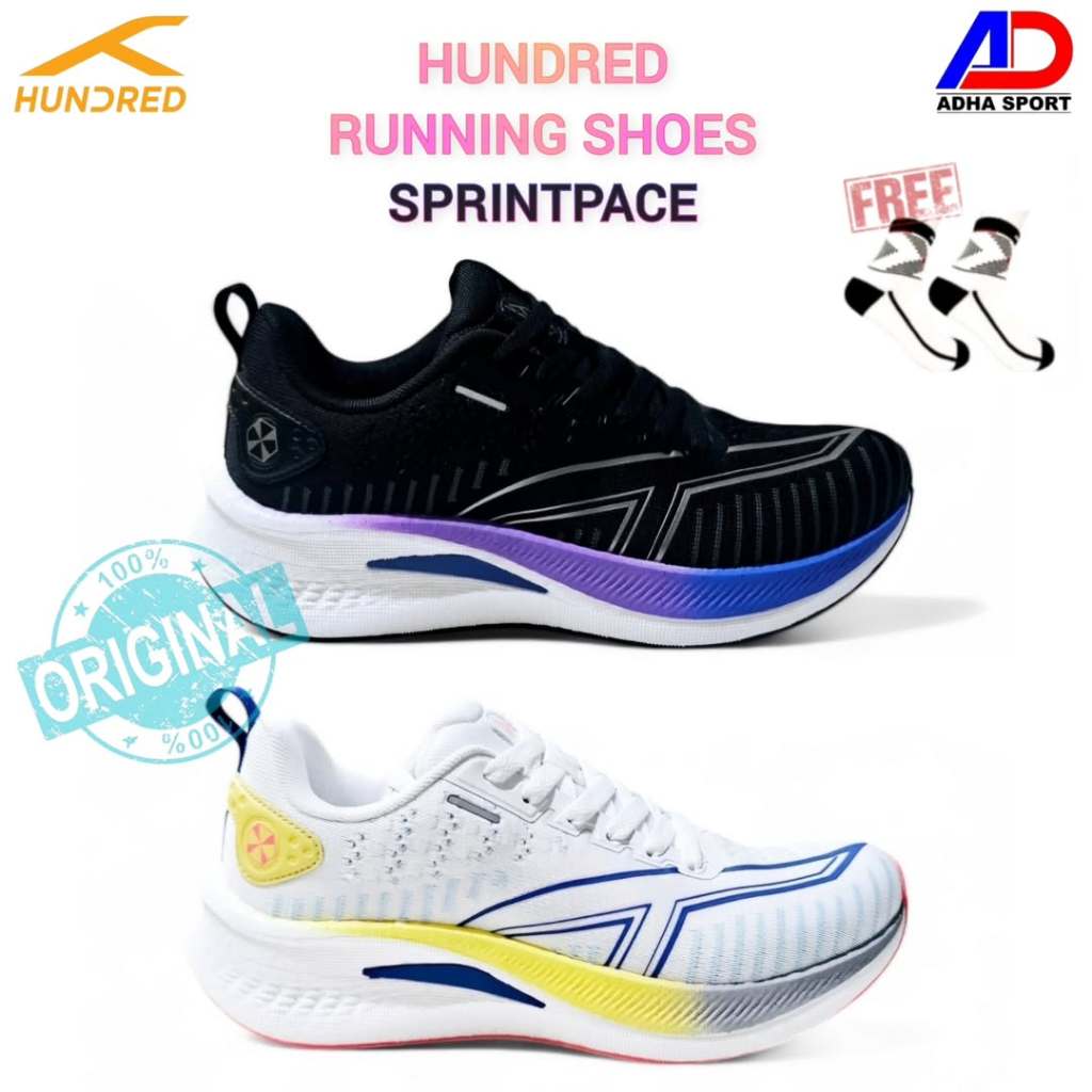 Jual Bonus Kaos Kaki ! New Sepatu Running Hundred SPRINTPACE / SPRINT ...