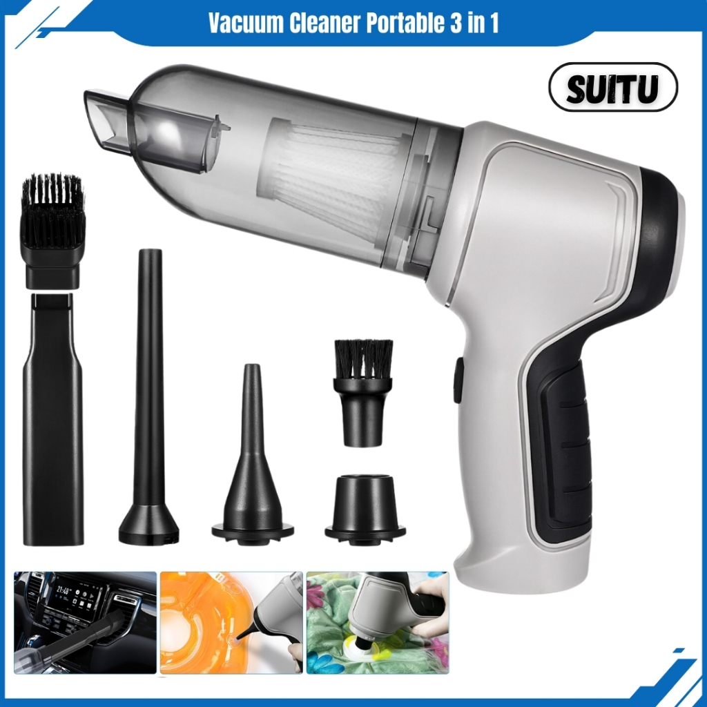 Jual Vacum Cleaner Portabel Mini Vacum Cleaner 2 in 1 Alat Penyedot ...