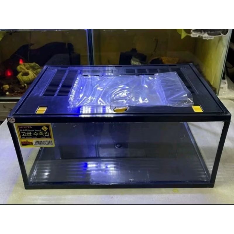 Jual Nikita Pendek + tutup size M / L Aquarium reptil hamster kura kandang reptil | Shopee Indonesia