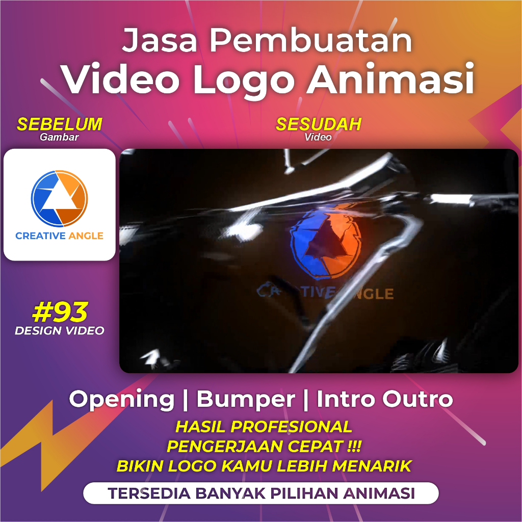 Jual Jasa Bikin Video Animasi Opening Intro Outro Logo untuk kebutuhan ...
