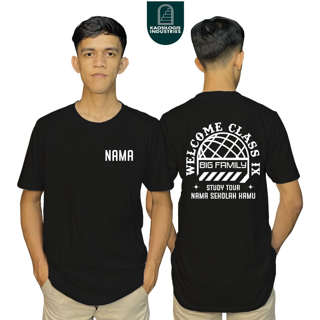 Jual Kaos Study Tour gratis nama sekolah dan nama siswa kaos baju ...