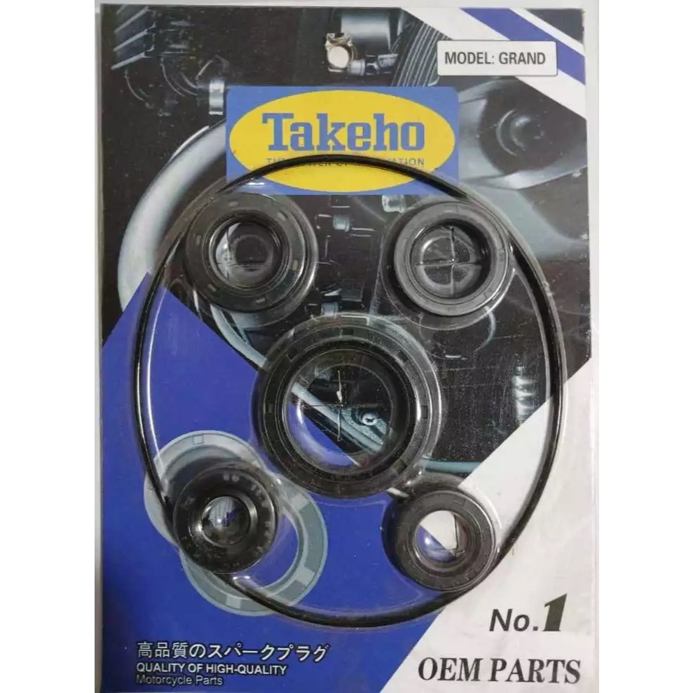 Jual TAKEHO OIL SEAL KOMPLIT MOTOR GRAND / SUPRA (6PCS/SET) | Shopee ...