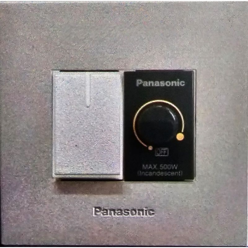 Jual PANASONIC SAKLAR DIMMER 500W + SAKLAR ENGKEL MINIMALIS SILVER ...