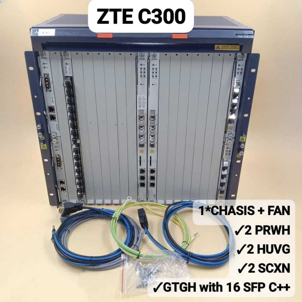Jual ZTE C300 Sistem Mesin Ethernet dengan Chassis dan Fan GTGH WITH ...