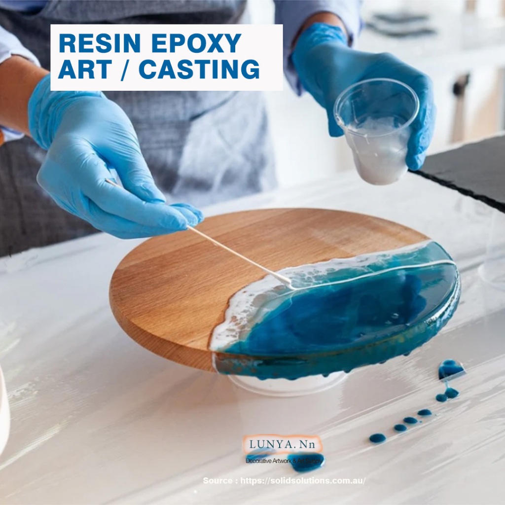 Jual EPOXY Resin Bening MAKASSAR TERMURAH / Artwork / Meja resin ...