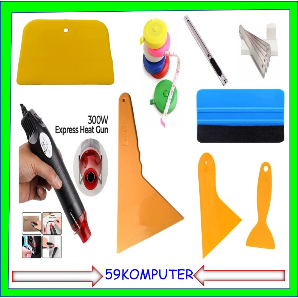 Jual Satu Set Paket Lengkap Alat Bantu Pasang Sticker Kaca Film Skotlet ...