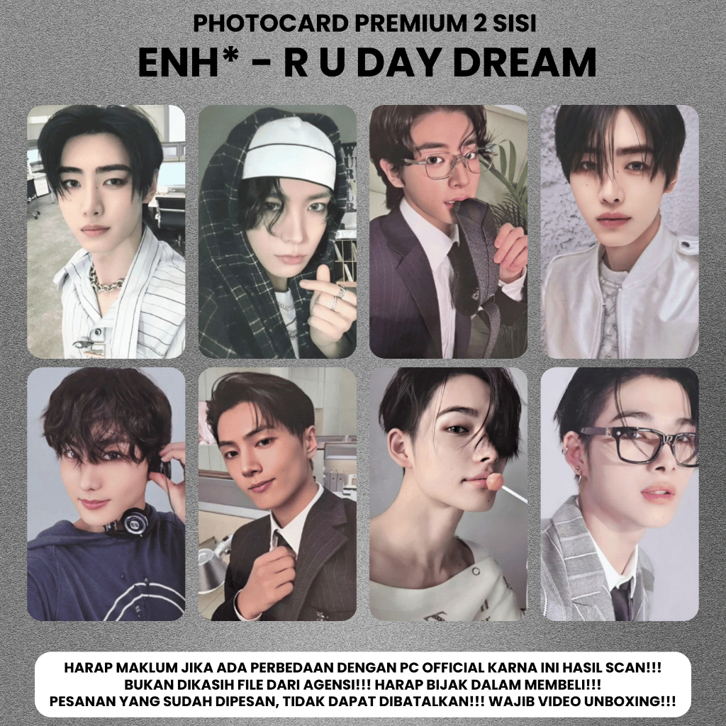 Jual (ISI 7 PCS) Photocard ENH*A ROMANCE UNTOLD DAYDREAM [2] - PC 2 SISI KPOP Premium fotocard ...