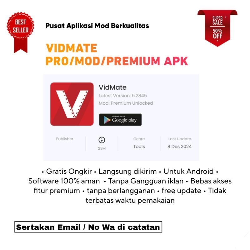 Jual VIDMATE APK PRO/MOD/PREMIUM | Shopee Indonesia